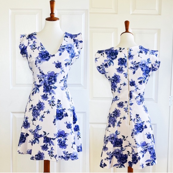 Lorena Rose | Dresses | Lorena Rose Floral Fit And Flare Dress | Poshmark